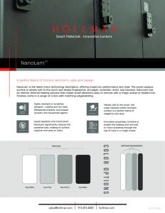 Nanolam Lockers: Anti-Microbial, Modern Laminate Material by Hollman